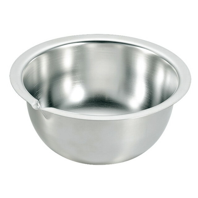 ●注ぎ口付 フチだけでなく本体側にも注ぎ口ガイドがプレスされているため、注ぎが安定し液だれしにくい。 ●フラットエッジ ごみが溜まりにくく掴みやすい。 側面 注ぎ口のプレス加工 スペック メーカー　 本間製作所 シリーズ　 - サイズ　 外...