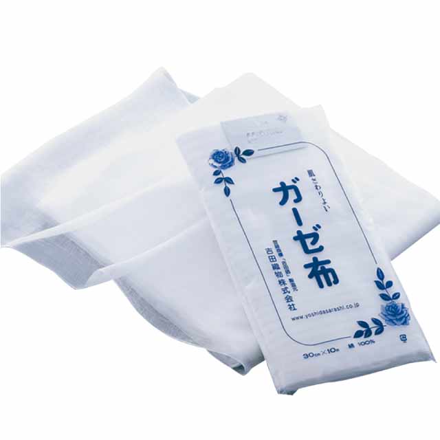 ミューファンでガーゼを作りました。 食品保護に、食材の絞りに、みそ漬け・粕漬けなどの漬け込みに、厨房のあらゆる用途に。 スペック ブランド　 - シリーズ　 ミューファン サイズ　 外寸幅×長さ巾：30cm×10m 容量　 - 材質　 綿1...