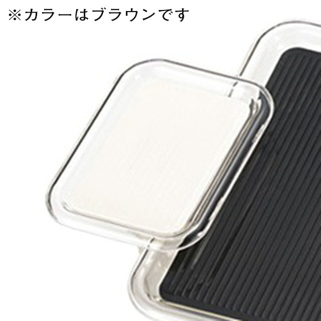 傾けても滑らず、倒れにくい　 マットがはがせてお手入れもラクラク スペック ブランド　 曙産業 シリーズ　 クリアマジックトレー サイズ　 150×111×H13mm 容量　 - 材質　 トレー：アクリル樹脂 マット：EVA樹脂 生産地　 ...
