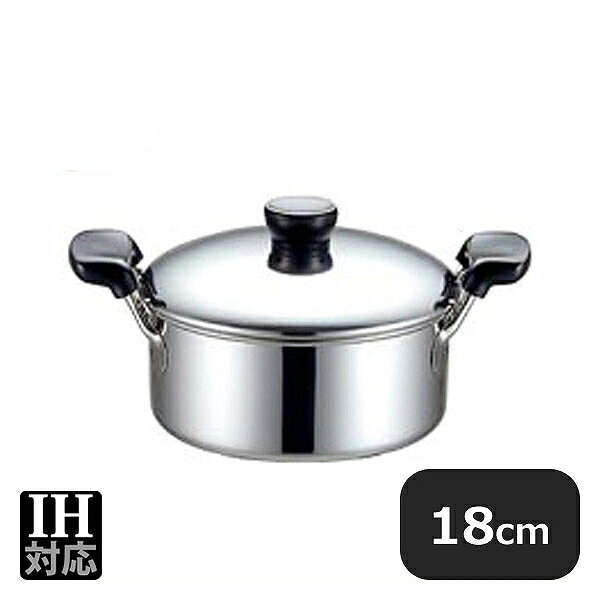 KO 18-0ソースポット 18cm (2.1L) (014058) 商品詳細 シリーズ KO アイテム 電磁調理器対応鍋、ソースポット サイズ 内径180mm 深さ85mm 底板厚0.8mm素材 18-0ステンレス鋼KO 18-0ソースポ...