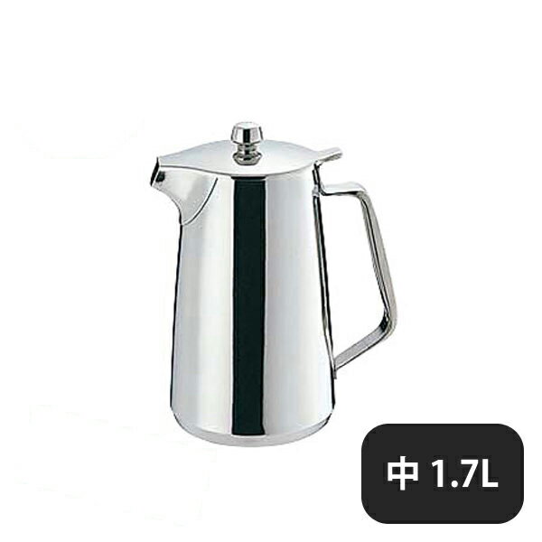 SW 18-8A型ウォーターポット 中 1.7L (166018) 商品詳細 メーカー SW サイズ 直径120mm 高さ222mm 材質 18-8ステンレス 産地 燕三条（日本） 備考 -SW 18-8A型ウォーターポット 中 1.7L ...