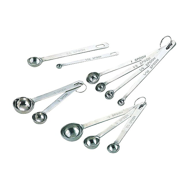 極厚計量スプーン 0.1cc （052300） 商品詳細 シリーズ − サイズ 柄長106mm 容量 − 材質 18-8ステンレス 産地 燕三条 備考 −極厚計量スプーン 0.1cc