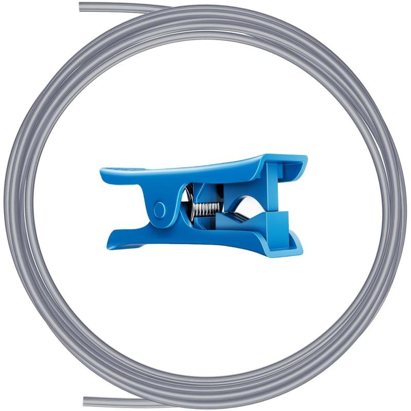 超滑らかなPTFEチューブ 1.75mmフィラメント用 押出機用カッター付き、2.5mm IDx4mm OD 長さ ボーデンチューブ Bambu Lab A1 mini/A1/P1P/P1S/X1CおよびK1/K1 Max/Ender 3 ...