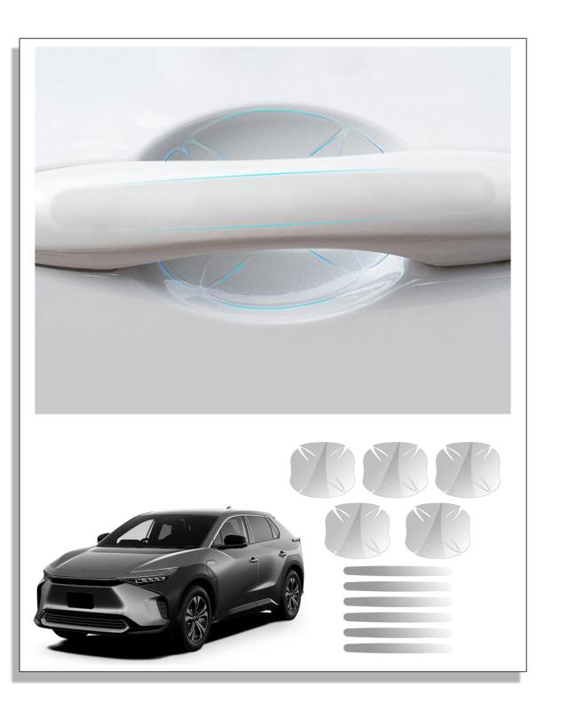 ドアハンドルプロテクションカバー トヨタ bZ4X XEAM10 / YEAM15型 1代目 2022~ /トヨタ 新型 シエンタ(SIENTA) MXPC10G MXPL10G MXPL15G 10系 2022~ 車用 ドアハンドルプロテ...