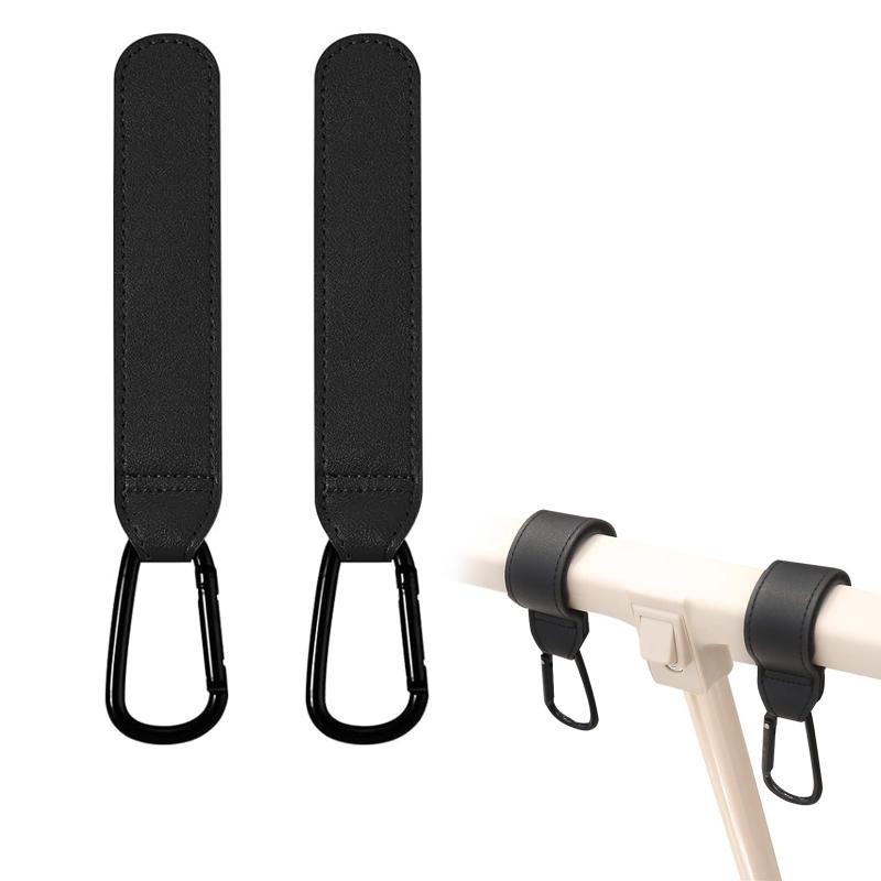 Renjzle ベビーカーフック 耐荷重 60kg 2個セット ベビーカー/自転車/バギー対応 荷物掛け 新米ママ ギフト・プレゼント向け 多機能マルチフック グッズ アクセサリー【マジックテープ式：工具不要・簡単取り付け】取り付けに特殊な...