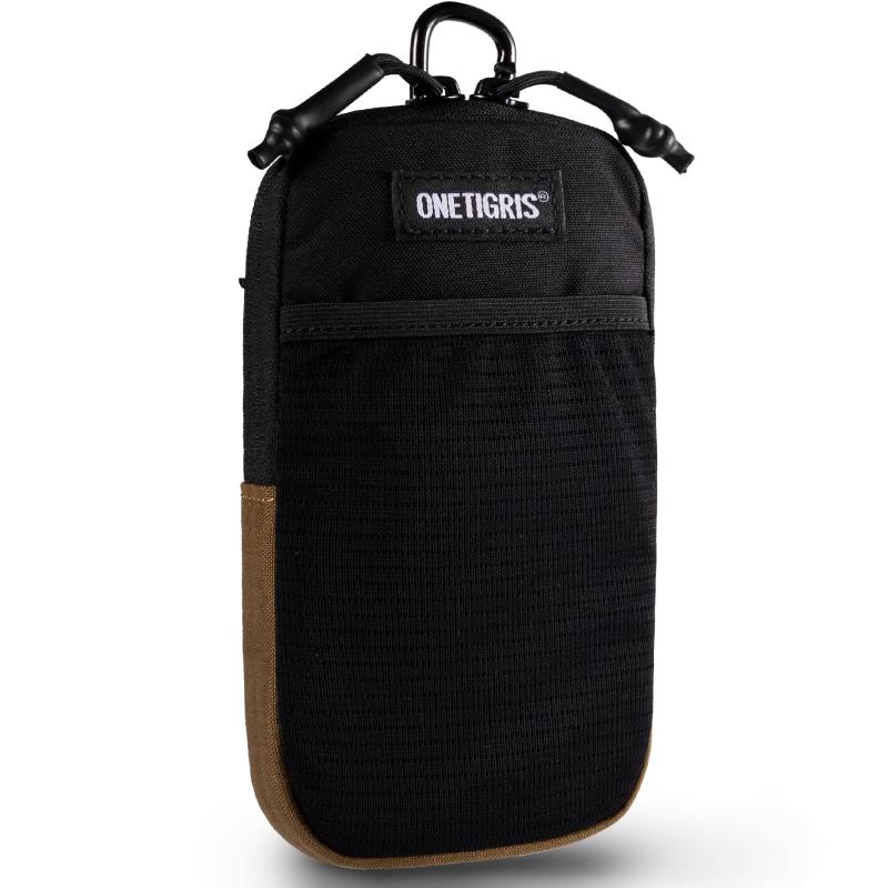 OneTigris スマホポーチ カラビナ moll 付き ベルト リュック ポーチ 日常 アウトドア 登山 作業用 iphone 17 16 15 14 13 12 plus pro max、Sony、Samsung、 Air Galax...