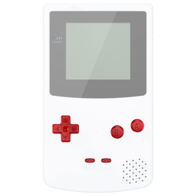 eXtremeRate Gameboy Color GBCに対応用カスタム交換ボタン（ハンドヘルドゲームコンソール本体は付属していません。）【クリアレッド】ゲームボーイカラーコンソールに対応用カスタムボタン部品、本体ではありませんプレミアム...