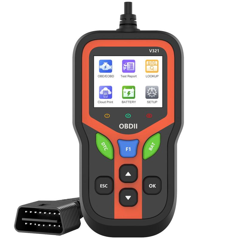 3T6B OBD2 バッテリー 診断機 2 in 1診断ツール 自転車用 故障診断機 35,000+エラーコード対応 日本語含み10言語対応 EVAP/O2センサー検査 故障コード読み取り クラウド印刷【二合一効率化obd2 診断機】バッテ...