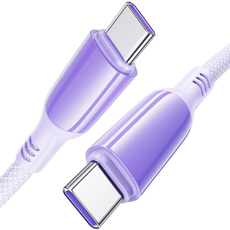 MINSLIS USB Type C ケーブル 100W/5A PD対応 Type-C to Type-C 急速充電 ナイロン編み タイプc 充電コード iPhone 17/16 Pro/16 Plus/16 Pro Max, MacBoo...
