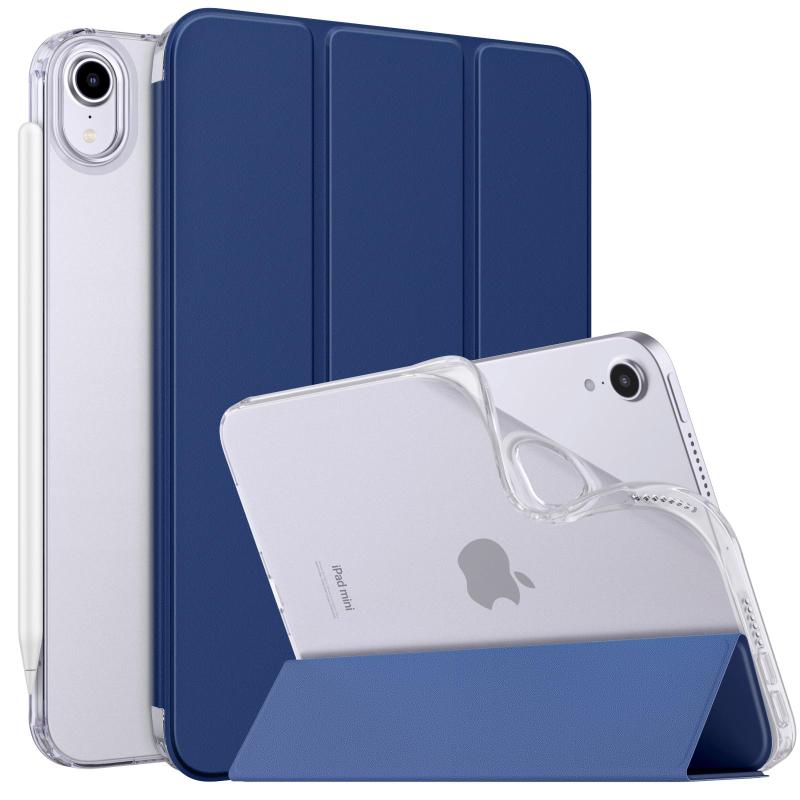 MoKo iPad Mini A17 Pro ケース iPad Mini 第7/6世代 8.3インチ 2024/2021 保護カバー スタンド オートスリープ Pencil2/Proペアリング&amp;充電に対応 高級PUレザー 柔軟TPU...