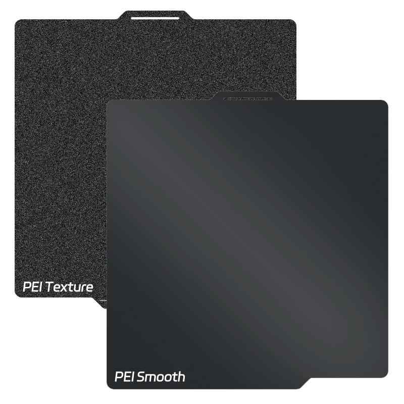 A1 PEIビルドプレート257x257mm滑らか+テクスチャ-印刷プラットフォームフレキシブルスプリングスチールシート両面印刷ベッドBamboo Lab P2S/P1P/P1S /X1/X1C/X1E/A1 3Dプリンタと互換性があります...