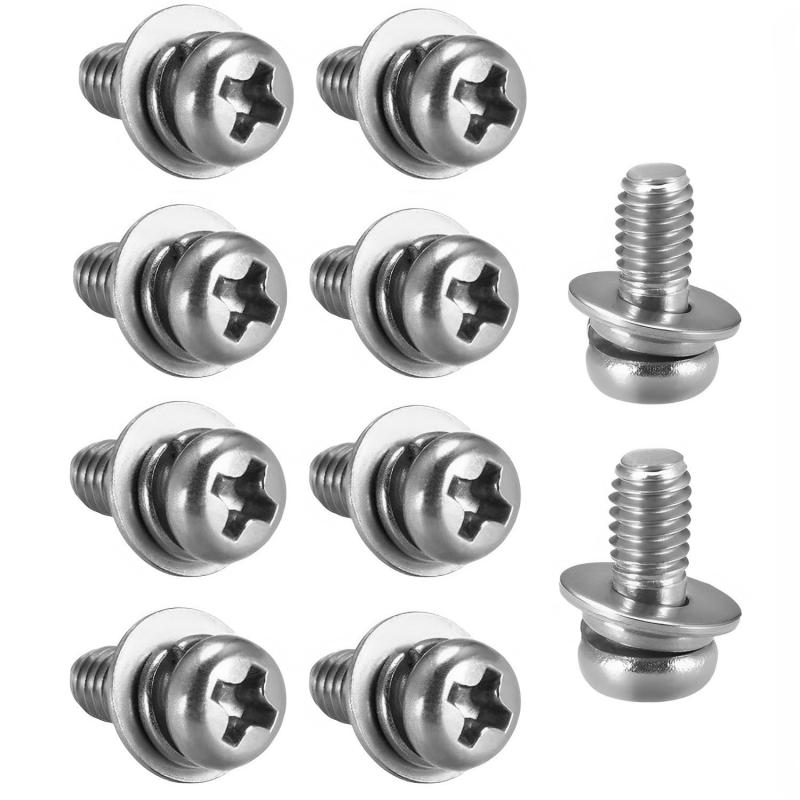 10本入り パンヘッド機械ネジ M2*8mm 十字穴付き ナベ頭小ネジ ステンレス製 平ワッシャーとスプリングワッシャー付き ファスナーボルト DIY工具 家具組み立て 電子機器修理用【仕樣】●材質： ステンレス鋼、●ねじの呼び径（D) x...