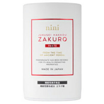 商品特徴 ■飲みやすく美味しい発酵ザクロペースト。 ■甜菜糖・砂糖・黒糖を使わず「マラスザクロ」に「デーツ」を加えることで発酵。 ■農薬・甘味料・着色料不使用で、低温で濃縮してペーストにしました ■nini熟成発酵ザクロペーストは、ザクロ本...