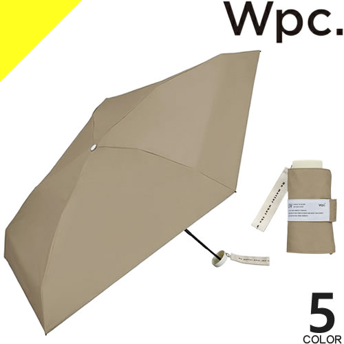 ●【ブランド名】 Wpc. (ダブリューピーシー) ●【商品名】 MINIMA 801-18355-102 (遮光ミニマ) ●[サイズ] ・開閉タイプ：手開き/全長：45cm/直径：79cm/親骨：48cm/ケース収納時：11.5×6cm ...