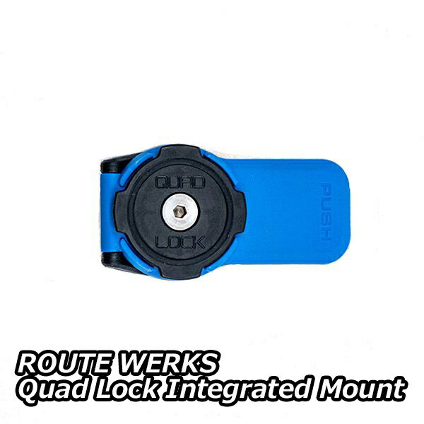 ハンドルバーバッグのトップリッドやアウトフロントマウントにQuad Lock社の スマートフォンケースを取り付け可能にするマウント。 68mm x 38mm x 18.5mm 22g ナイロン＋ステンレス