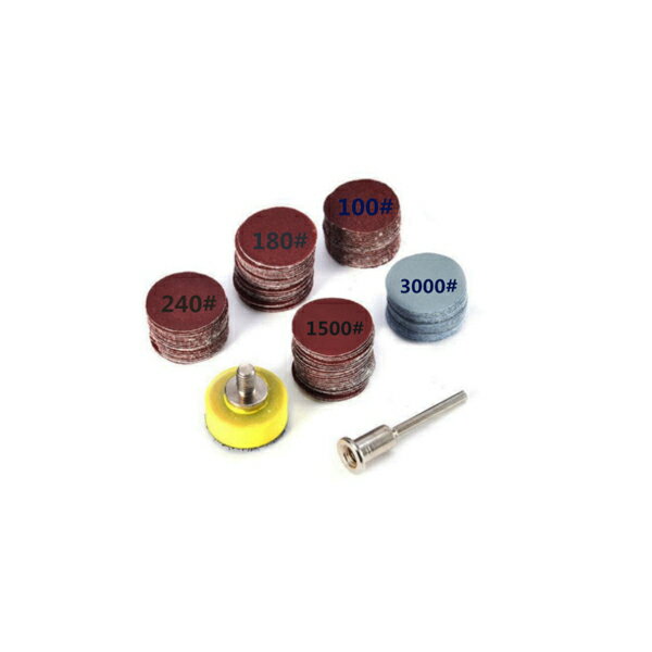 ■商品説明サンドペーパー ルータービット 100ピースセット 100#、 180#、 240#、 1500#、 3000#　が各20枚入った 100枚セット！ 直径3mm軸のビットがセットでガンガン使える コスパ最強のヤスリセットです♪ 模...