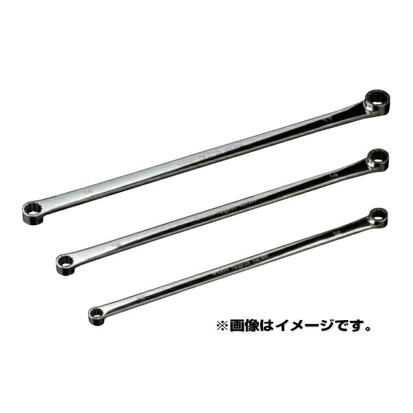 ●片面の突出形状によりベルトのプーリーなどのオフセットされたボルトに便利です。 ●口径部は応力の集中を防ぐことでボルト・ナットのエッジを傷めにくくし、より確実な締め付け・緩め作業が行えるパワーフィット形状を採用。　