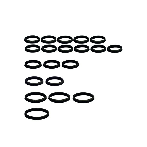 ●ネプロス駆動工具に採用されているゴムリングの交換用セットです。標準色の黒に加え、赤・青・黄のカラーバリエーションを用意しました。 ●No.1×11個、No.2× 3個、No.3× 2個、 No.4× 3個、No.5× 1個のセットです。　