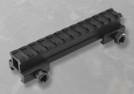 NA製　M4マウントベース Middle新品です。長さ128.00ミリ、高さ18.50ミリ、日本メーカーの商品なので良いと思います。ご自分で取り付けできる方が購入してください。当方ではアフターフォローいたしません。銃本体以外は同じ写真を使用...