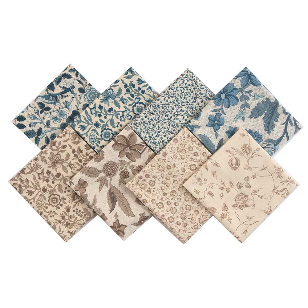 ［USA］人気のフレンチジェネラルデザインの新柄カットクロスセット。15世紀から続くフランスの神聖な青をテーマにしてデザインされたシリーズで、花柄や小紋柄などをモチーフにした洗練さたコレクションです。色系統別のセットでお届けします。 1枚の...