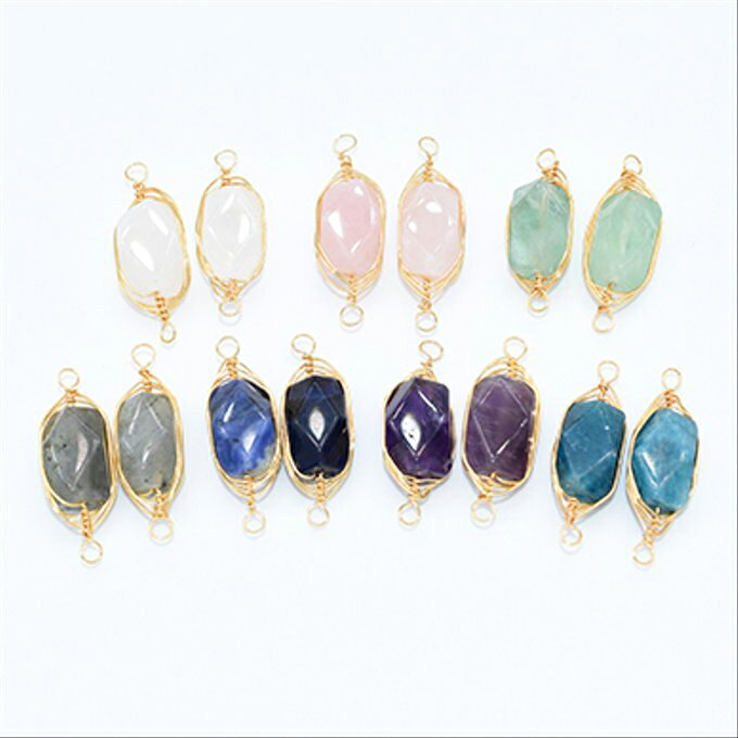 仕　様 サイズ約9×30mm材　質天然石、銅製重さ約2-2.3g/袋 入　数 1ヶ 注意事項 商品の一部には、生産過程上において、歪み・メッキムラ・色ムラ・サビ・多少の柄ずれなどある場合があります。ご返品とご交換は出来かねますので、予めご了...