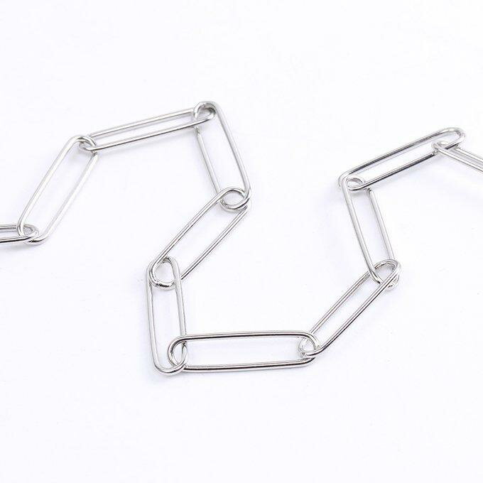 仕　様 サイズ【A】約5×20mm【B】約5×15mm材　質ステンレス製重さ【A】約14.3g/袋【B】約15g/袋「※アレルギー対応ではありません」 入　数 約1m 注意事項 商品の一部には、生産過程上において、歪み・メッキムラ・色ムラ・...