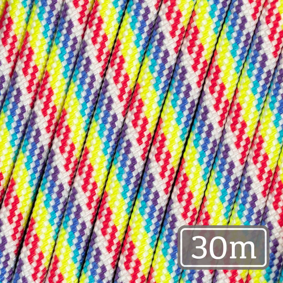 商品について 【 外皮ポリエステル × 芯ナイロン 4mm パラコード(550) 】 外皮にポリエステル、芯にナイロンを採用したパラコードです。 日常使用や屋外での利用を想定した、耐候性と形状安定性を意識した素材構成になっています。 パラコ...