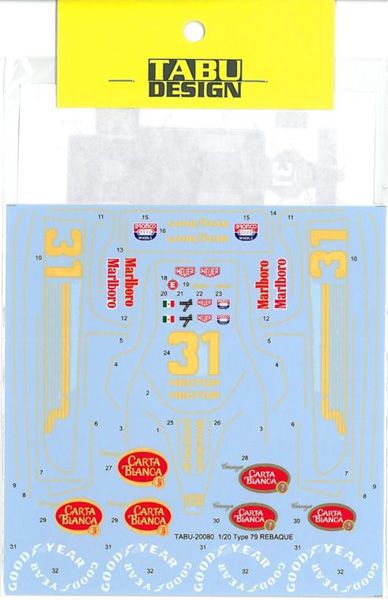 TABU-20080　Type79　REBAQUE　（T社1/20対応）