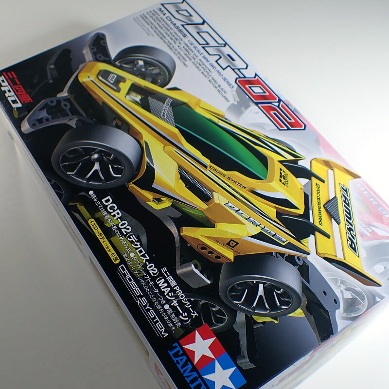 DCR-02（デクロス-02）(MAシャーシ)【タミヤ ミニ四駆PRO ITEM18650 本体】 【 革新のコンセプトボディ第2弾 】 高性能な走りでレースも楽しい四輪駆動レーサーのプラスチックモデル組み立てキットです。DCR-02(デク...