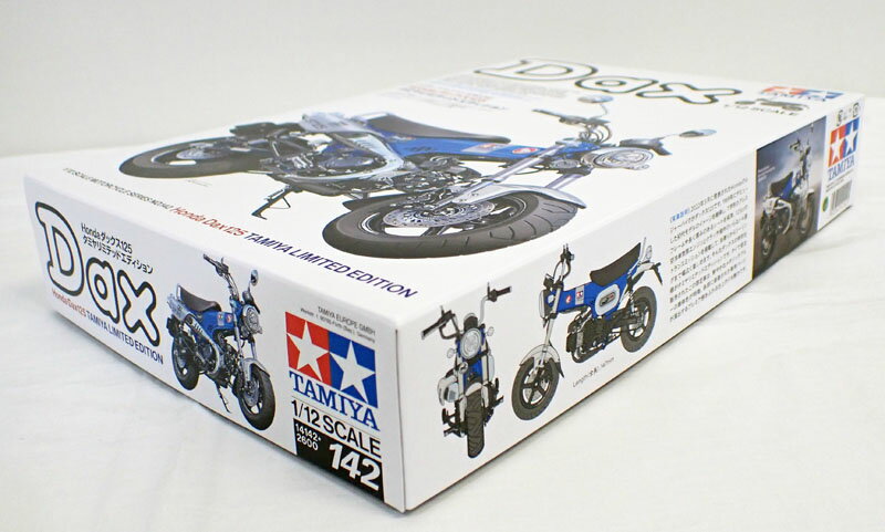 1/12 ホンダ Honda ダックス125 タミヤリミテッドエディション タミヤ オートバイ プラモデル No.142 ITEM14142 【 模型要目 】 ★全長147mm、全幅67mm、全高103mm★コンパクトでユニークなフォルムを...
