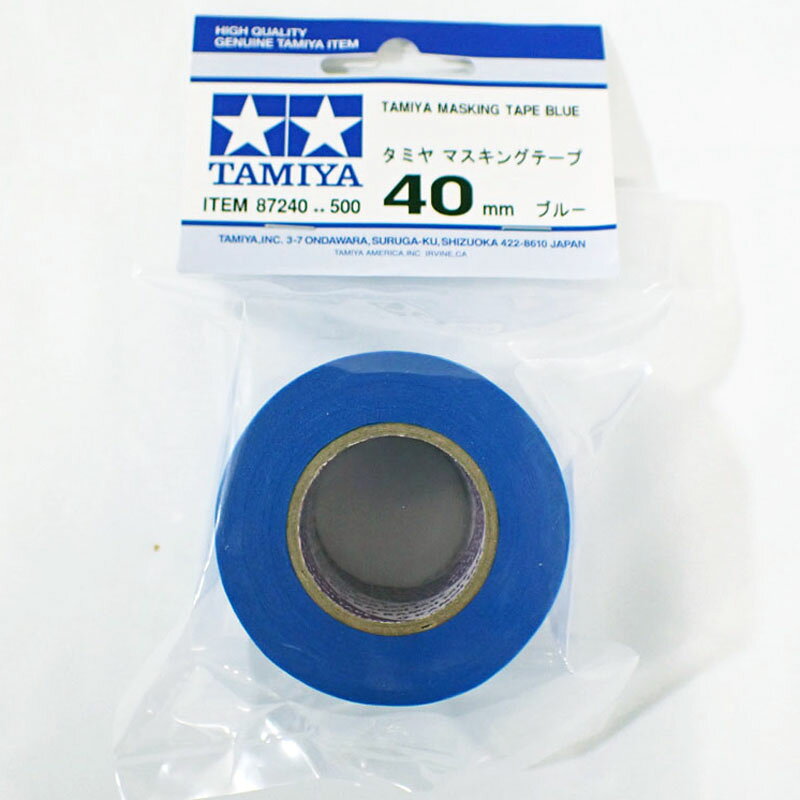 タミヤ マスキングテープ 40mm ブルー タミヤ Item No:87240 マスキング No.240 【模型専用に開発された薄く、粘着力の強いマスキングテープです 】 でこぼこの面にもよくなじみ、塗料の染み込みがないマスキングテープです...