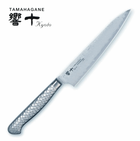 63層ダマスカス鋼を使用し、本研ぎ刃造りで鋭い切れ味と永切れを実現しました。　 ＜商品仕様＞ ■刃渡り：150mm ■全長：270mm ■重量：85g ■材質：刀身/63層ダマスカス鋼、ハンドル/18-8ステンレス ■日本製、made in...
