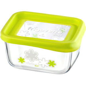 　カラフルな花柄と厚板ガラス製で丈夫な点がポイント。 ふたは密閉ではありませんが、適度なやわらかさで開閉しやすいです。 ＜商品仕様＞ ■サイズ：幅123×奥行き95×高さ66mm ■容　量：500ml ■材　質：本体/強化ガラス、フタ/ポリ...
