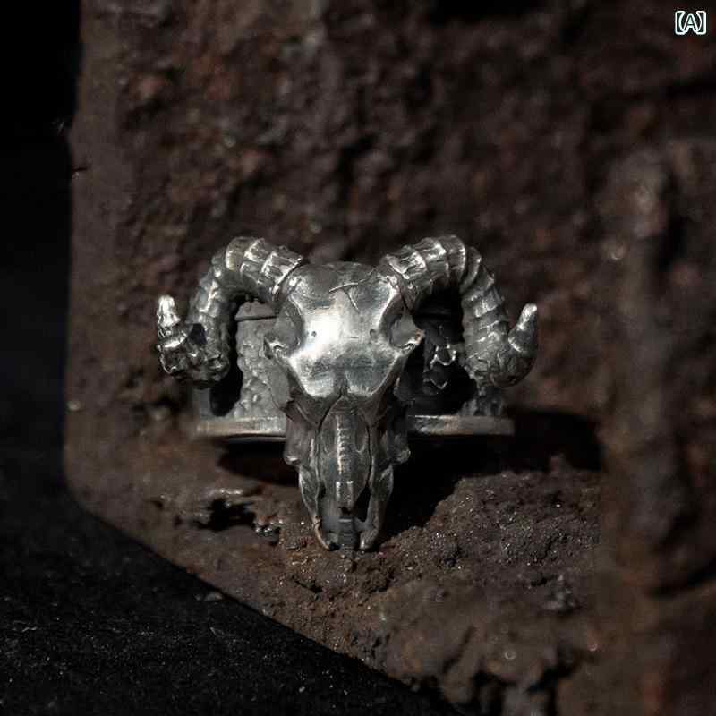 ・カテゴリ: 指輪・スタイル: 文芸レトロ・素材: シルバーメッキ・形状: 幾何学模様・加工: 電解メッキ・サイズ: 開口調節可能・柄: 羊・対象: 男女兼用・カテゴリ: 指輪・スタイル: 文芸レトロ・素材: シルバーメッキ・形状: 幾何学...