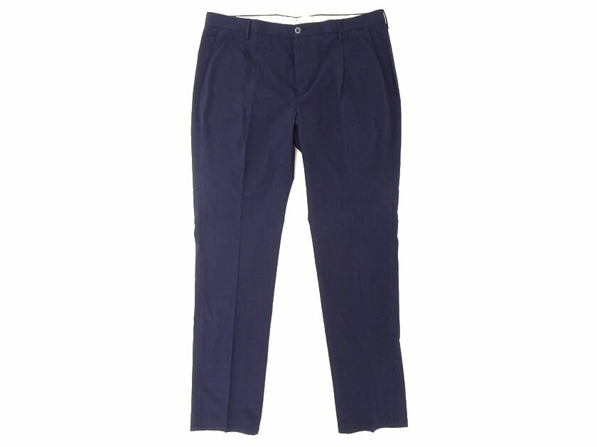 HACKETT LONDON ハケット ロンドン コットン混 シャドーチェック柄 ストレッチ 1タック パンツ スラックス HM211631R 定2.8万 ネイビー 38-01 42-02▲018▼20218r07HACKETT LONDO...