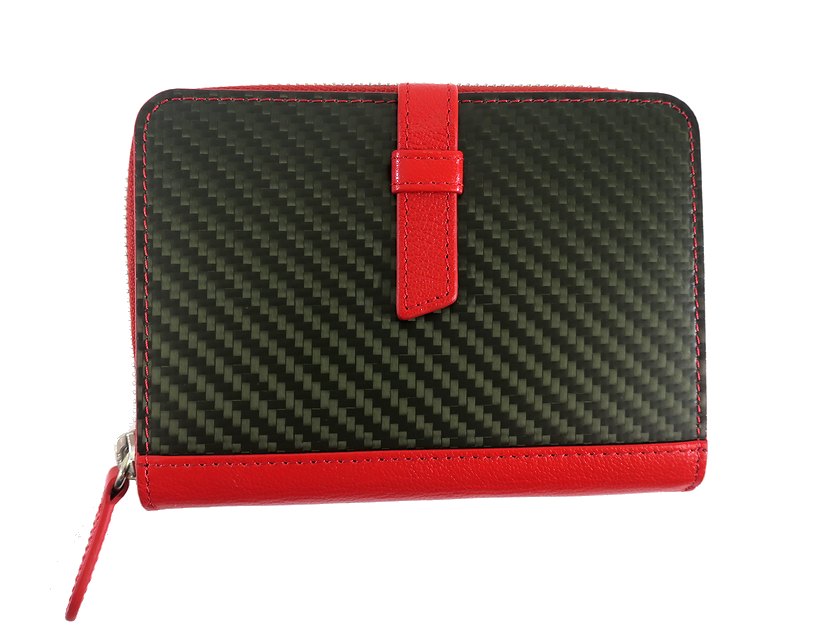HIDE K 1896 ヒデ ケイ 1896 Travel Zip Wallet ソフトカーボン 財布 HKC-024-01 定5.5万 レッド▲030▼30601h05HIDE K 1896 ヒデ ケイ 1896 Travel Zip W...