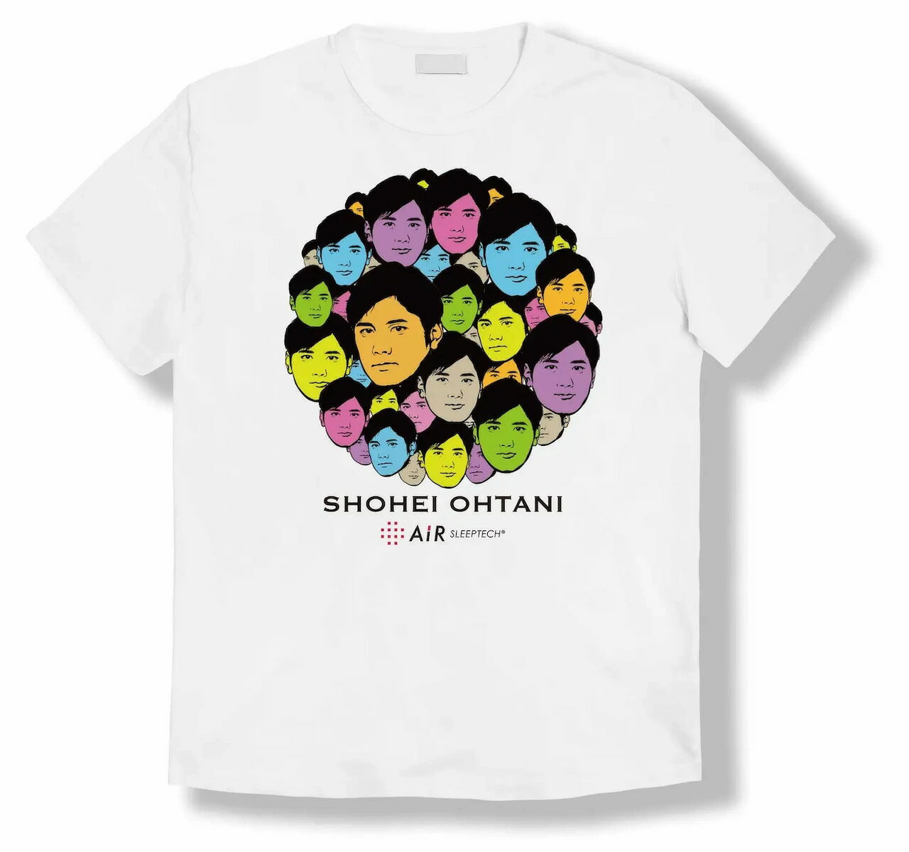 大谷翔平選手 顔だらけTシャツ　サイズL 西川エアー　キャンペーン当選品　新品西川　 キャンペーン当選品　限定50名 サイズL 新品未使用品　　未開封