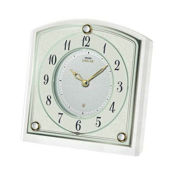 【ブランド】SEIKO EMBLEM(セイコー エムブレム) 【型番】HW588W 【枠材】大理石枠 【前面】全面カットガラス 【サイズ・重さ】139×146×72mm 1.0kg 【電池】リチウムボタン電池SB-T53(CR2477)×1...