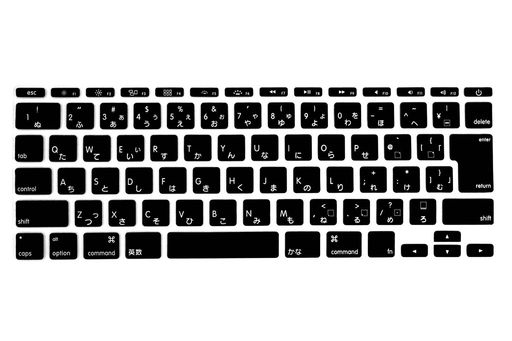 【対応機種】MacbookAir11inchJIS配列日本語専用 カラー:ブラック/セット内容:キーボードカバー、オリジナルクロス 耐久性に優れた柔らかいシリコン素材を採用 極薄でキーボードにぴったりとフィット