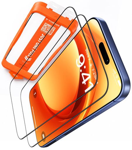 【専用設計】For iPhone 17e ガラスフィルム (6.1インチ)重量:15.1g(1枚)/入数:2枚 エッジ部分の耐破損性能(加圧試験):200N以上 全面保護の耐破損性能(落球試験):231cm/64g 【航空宇宙技術採用! 2...