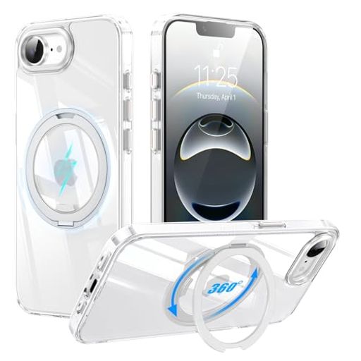 📱 【360°自由回転スタンド・iPhone16e/17e ケース】毎日使いやすい iPhone16e/17e ケース として、360°回転スタンドを搭載。縦・横・斜めの角度調整が自在で、SNS・動画視聴・オンライン学習など...