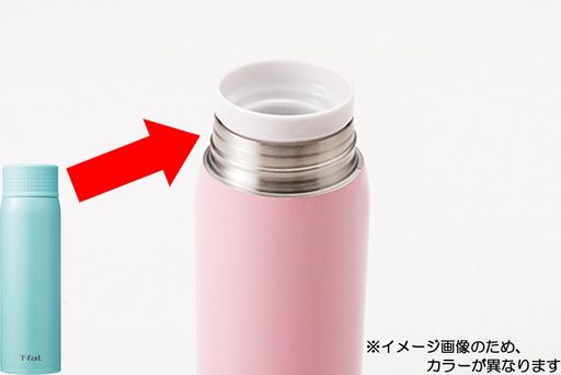 サイズ(約):幅6.5x奥行6.5x高さ22cm 素材・材質:本体/ステンレス鋼、ふた・せん/ポリプロピレン、ふたパッキン/シリコーン、せんパッキン/シリコーン 生産国:中国 容量:500ml 保温効力(6時間):70度以上