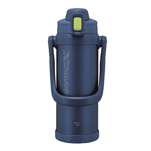 シンプルデザインで使いやすい大容量サイズのステンレスクールボトル。 色:ネイビー サイズ:2.06L 材質:ステンレス鋼 特徴:スポーツドリンク可能