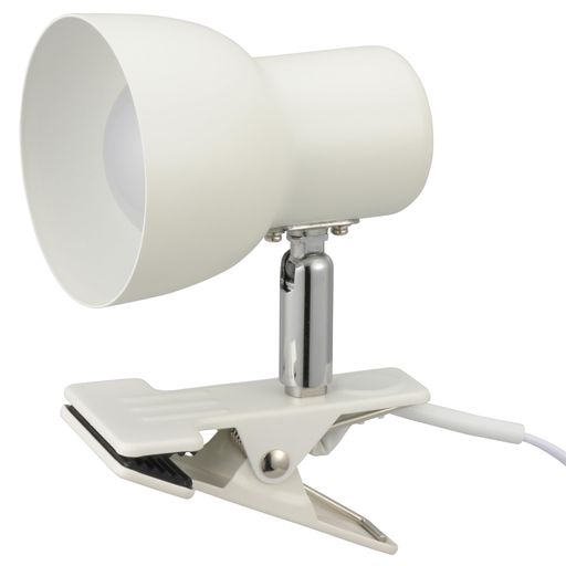 【特長】◆長寿命のLED使用◆光の向きが自由に変えられます◆強力クリップで簡単に固定できます◆LED一体型◆中間スイッチ◆照度は1500ルクス(直下30cm)◆全光束は約520ルーメン◆本体カラーはホワイト 【仕様】◆スイッチ:中間ON/O...