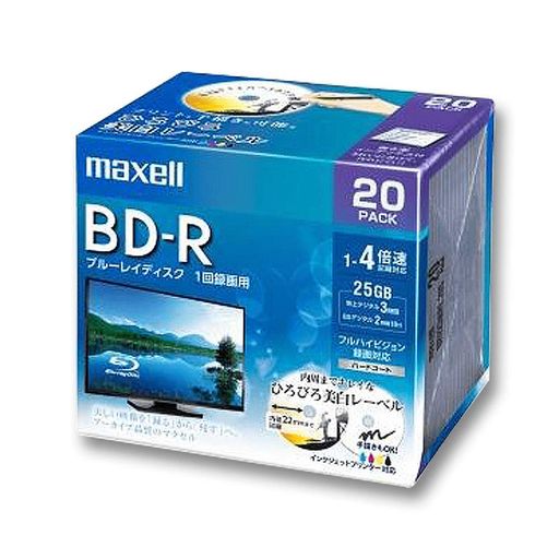 規格:BD-R 録画タイプ:1回録画 記憶容量:25GB(1層) 録画時間:BSデジタル 2時間10分(130分) 地上デジタル 3時間(180分)