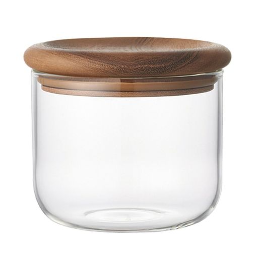 サイズ:110x95mm容量:450ml 素材:耐熱ガラス、アカシア(オイル仕上げ)、シリコーン 電子レンジ:可 食器乾燥機:可(ガラスのみ) 食器洗浄機:可