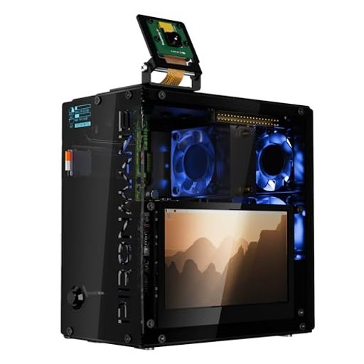 Pironman 5 Pro Max は、Raspberry Pi 5 のために設計された究極のインタラクティブケースです。4.3インチのタッチスクリーン、角度調整可能なカメラ、USBマイク、内蔵オーディオアンプを搭載し、Raspberry...