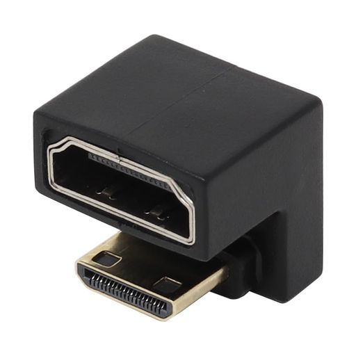 HDMIミニコネクタを上方向に180度反転させ、HDMIコネクタに変換するアダプタです。 最大解像度: 4K/60Hz (2160p) イーサネット対応ハイスピードHDMIケーブル対応、フルHD 3D (1080px2画面)対応、ARC対応...