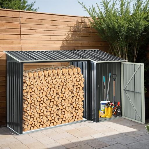 ◎01どこでも薪小屋!簡単設置で薪をすっきり収納屋根付きで雨や雪から薪を守る!耐候性のある屋根が薪を雨や雪からしっかりガード。いつでも乾燥した薪を確保できます。薪の収納はもちろん、庭仕事の道具やアウトドア用品の保管にも便利。シャベルやホース...