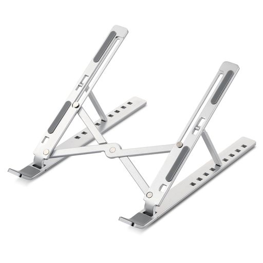 9段階の角度に調整できる、ポータブルノートパソコンスタンドです。 片手で持ち運べるサイズに折り畳み可能。外出先などの使用にも便利です。 ノートパソコンの高さを変えることで目線を上げることができ、作業中の姿勢を改善します。 10インチ~17....